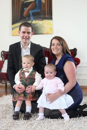 22146468-The Dougan Family, Peter, Nichola, son Nathaniel with Scarlett ...