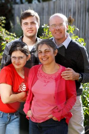 25620614-Jilda Clark with her husband Philip and children Brendan 17 ...
