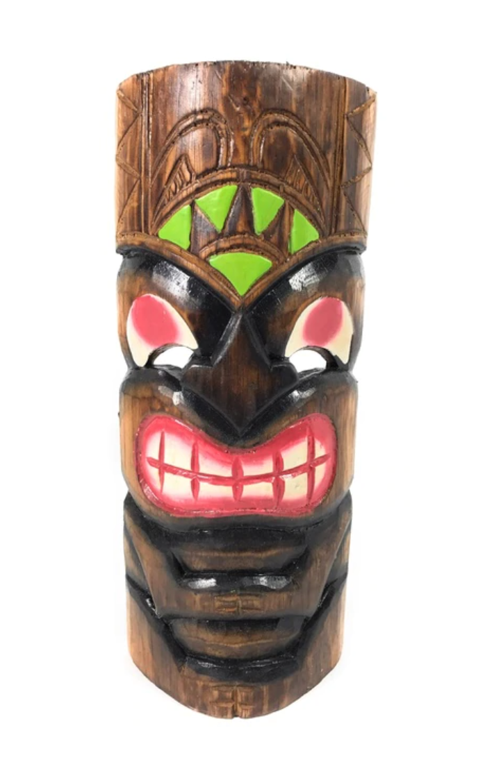 Hand Carved Smiley Tiki Laughing Tiki Mask 12 #bag1504830 Art ...