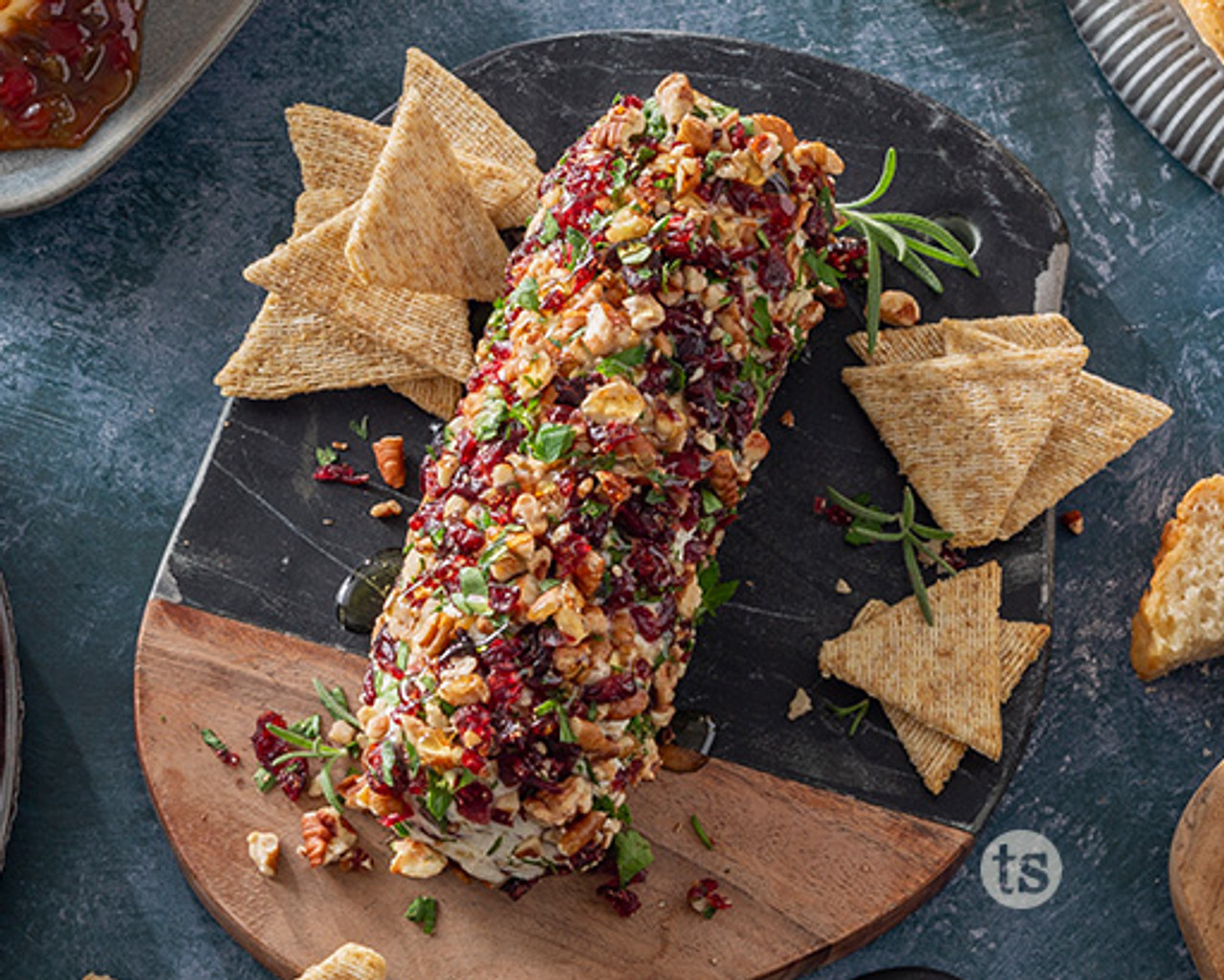 Rustic Cranberry Cheese Log