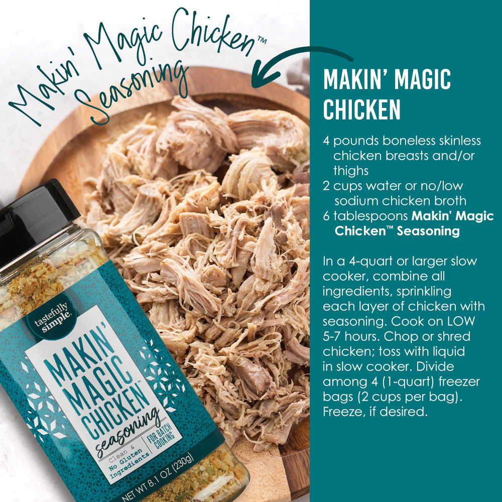 Tastefully Simple Makin' Magic Chicken™ Seasoning SS23