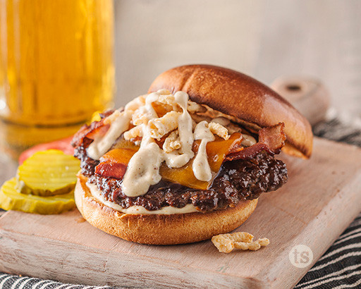 BBQ Bacon Smash Burgers