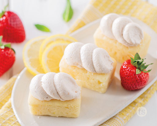 Sunny Lemon & Strawberry Cake Bites