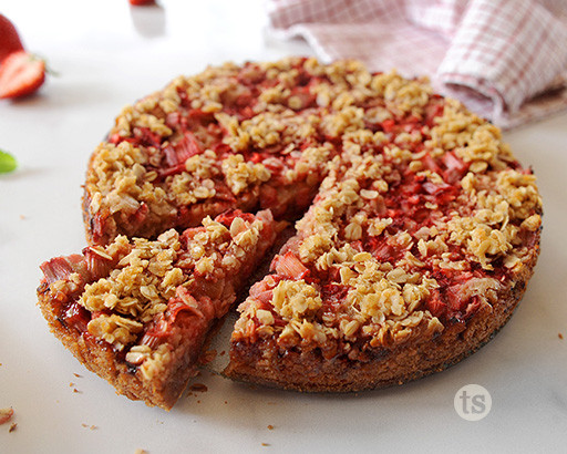 Nana's Strawberry Rhubarb Cake