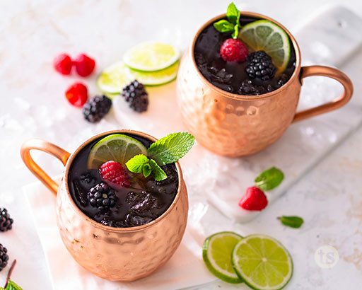 Italian Berry Mule Cocktails