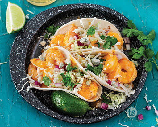 Garlic Parmesan Shrimp Tacos