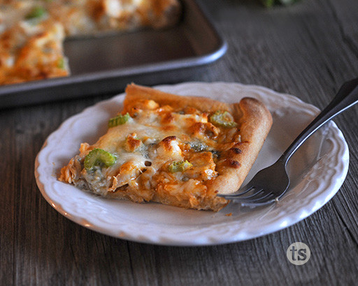 Garlic Buffalo Blue Pizza