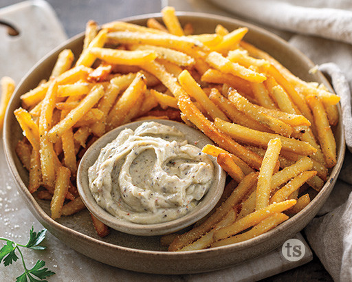 Italian Fries with Peppery Garlic Aioli