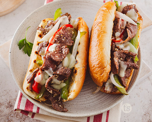 ONE Pan Philly Cheesesteak Mix Preparation