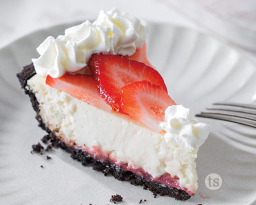 Chocolate & Strawberry Chiffon Cheesecake