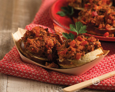 Open-Faced Pizza Burgers