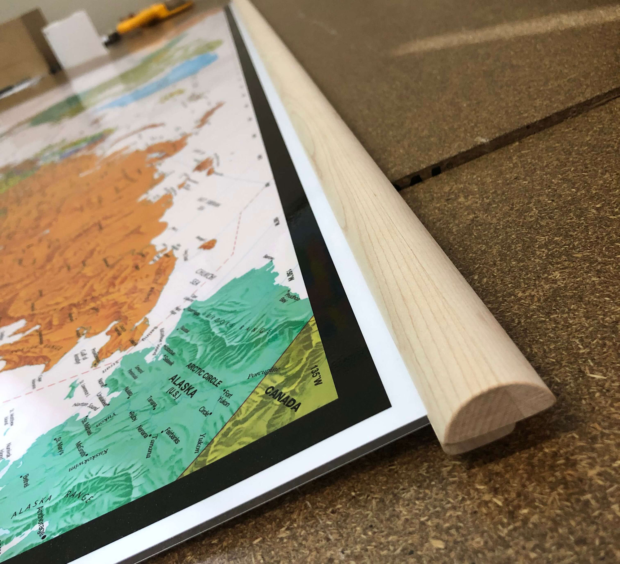 World Physical Pacific Centered Wall Map - Detailed Labeling | Giant ...