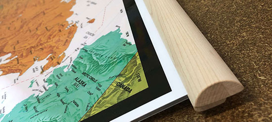 Colorful World Wall Map - Detailed Labeling | Giant Map Poster