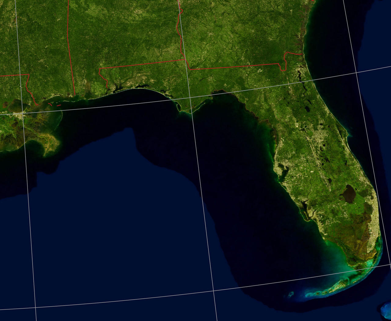 United States Physical Satellite Image Wall Map | World Maps Online