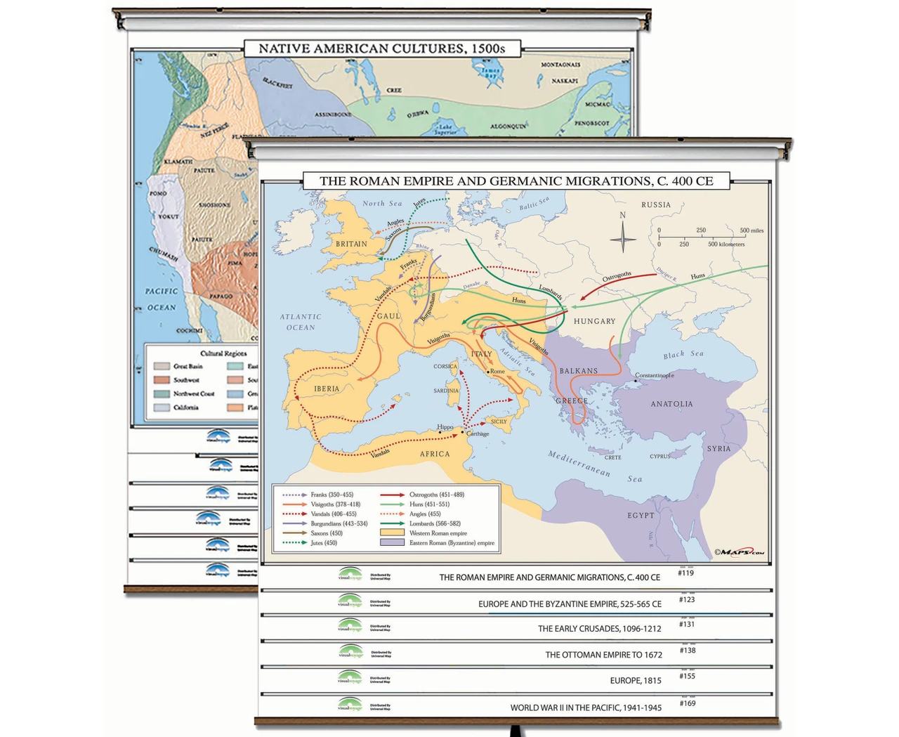 Custom Spring Roller Maps | World Maps Online
