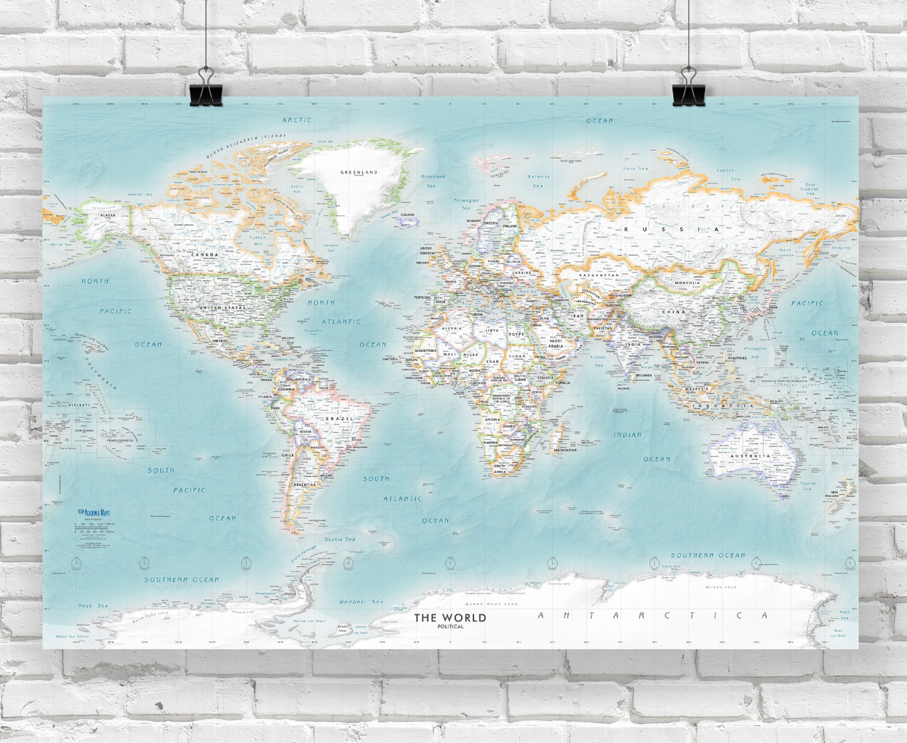 World Political Wall Maps