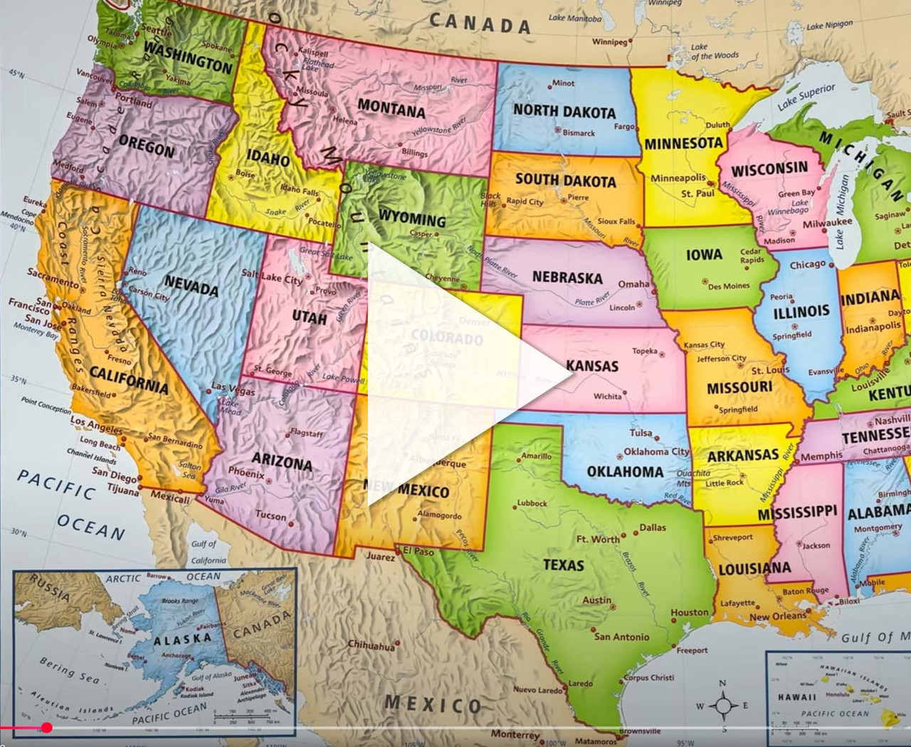 U.S. Primary Learning Political Classroom Wall Map | World Maps Online