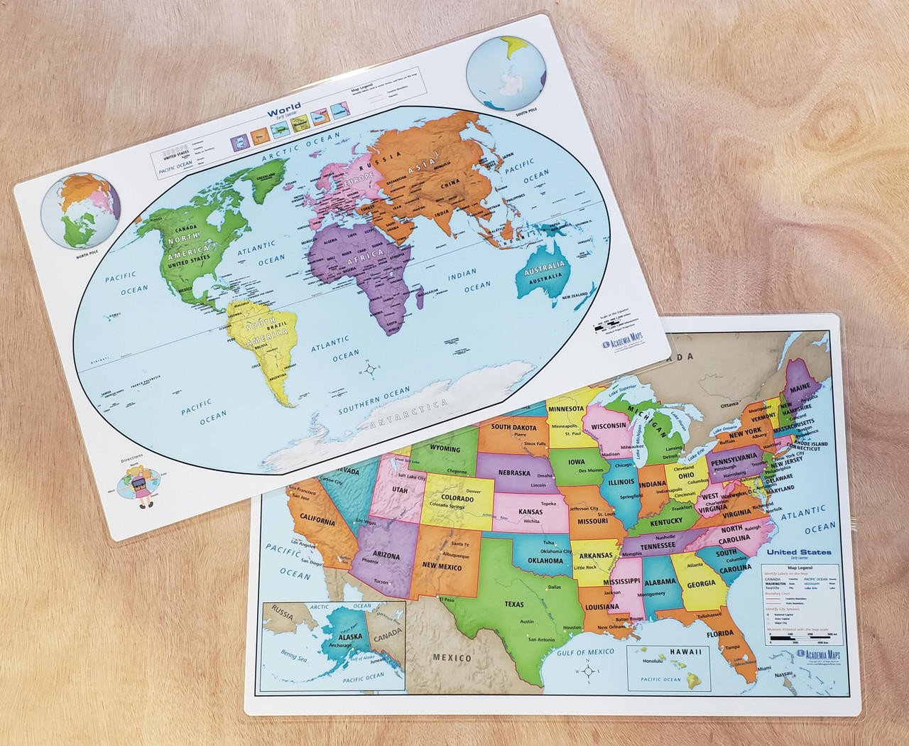 Classroom Desk Maps | World Maps Online