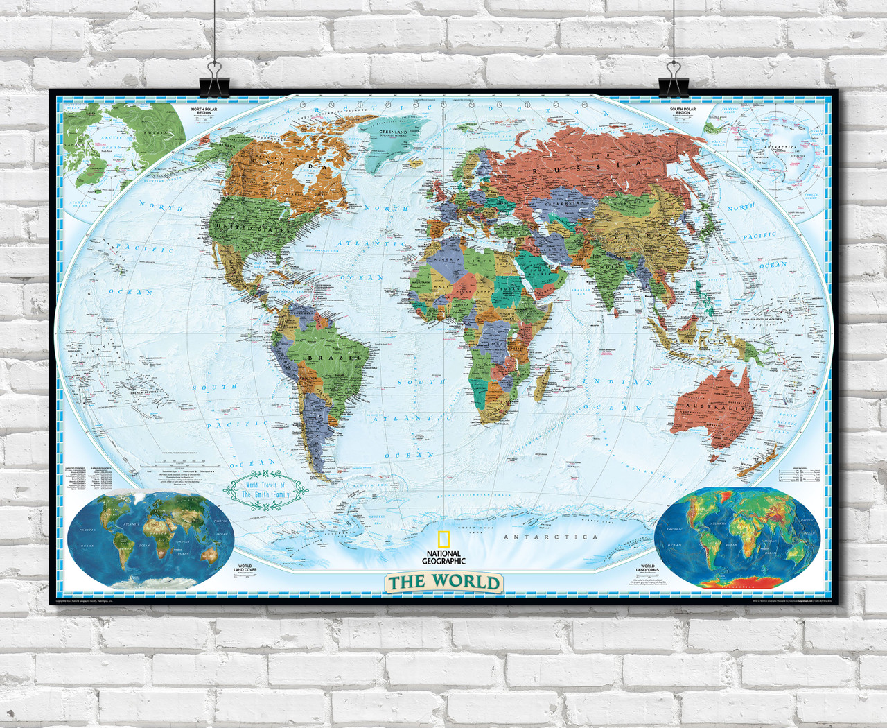 National Geographic World Decorator Wall Map | World Maps Online