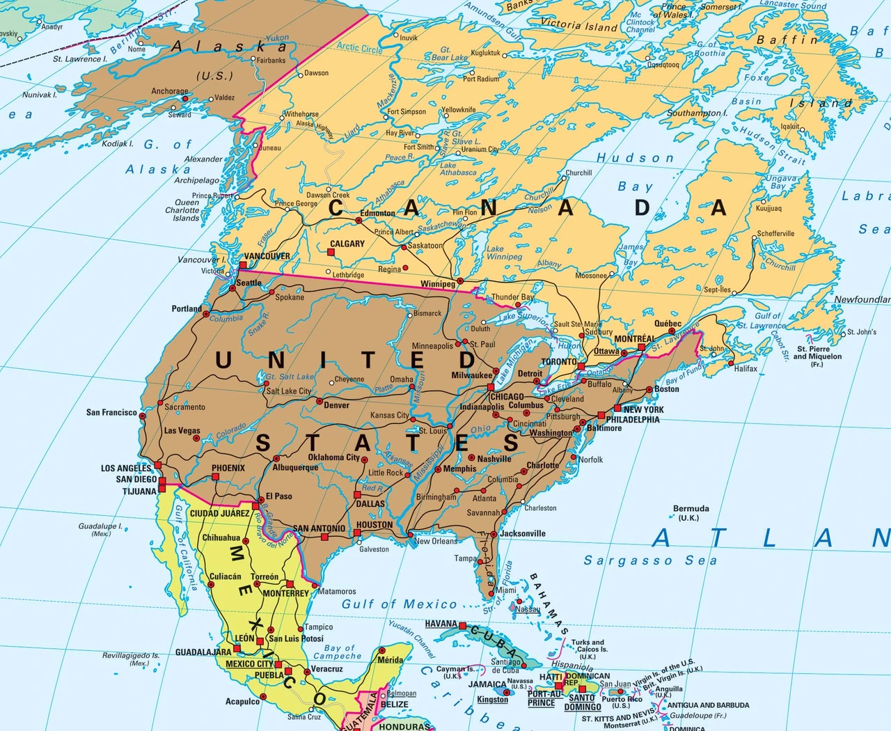 Klett Advanced World Political Classroom Map Removable Wallpaper Mural ...
