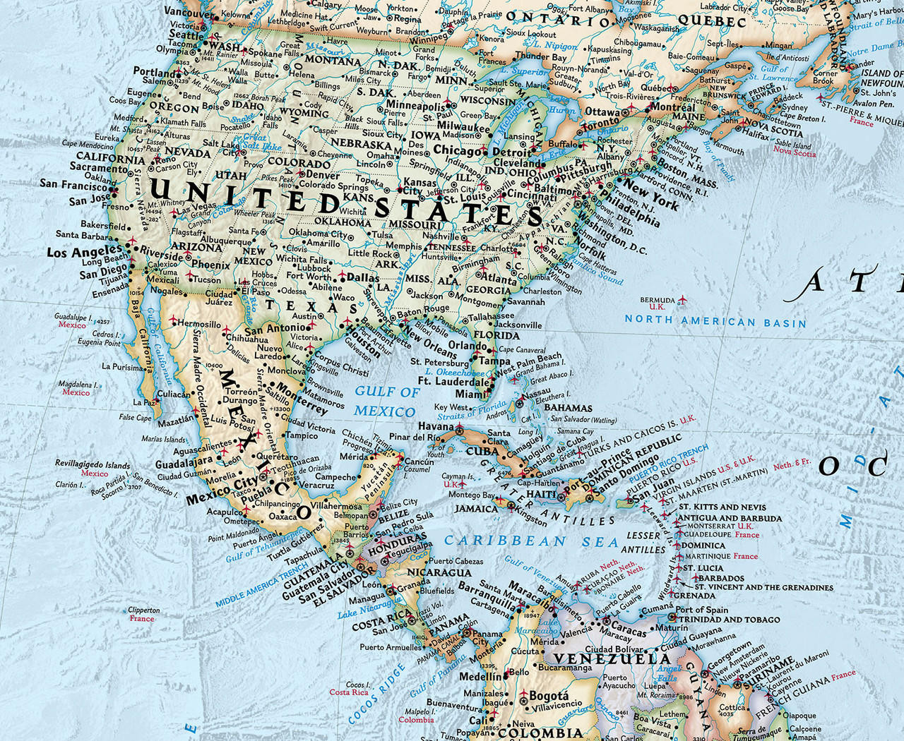 National Geographic World Political Wall Map - 125th Anniversary ...