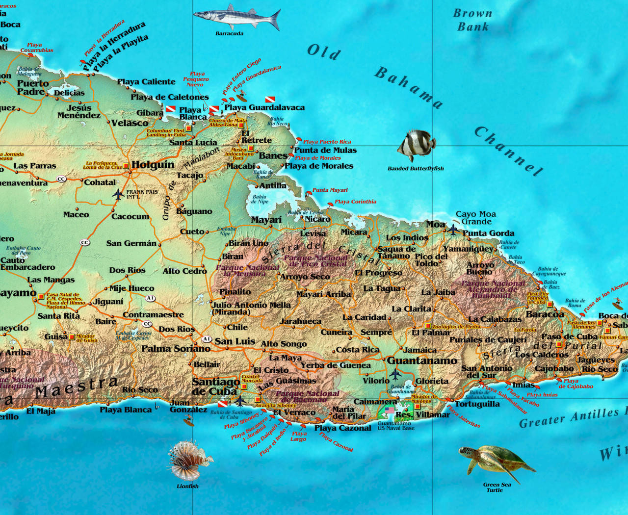Cuba Wall Map by Compart Maps | World Maps Online
