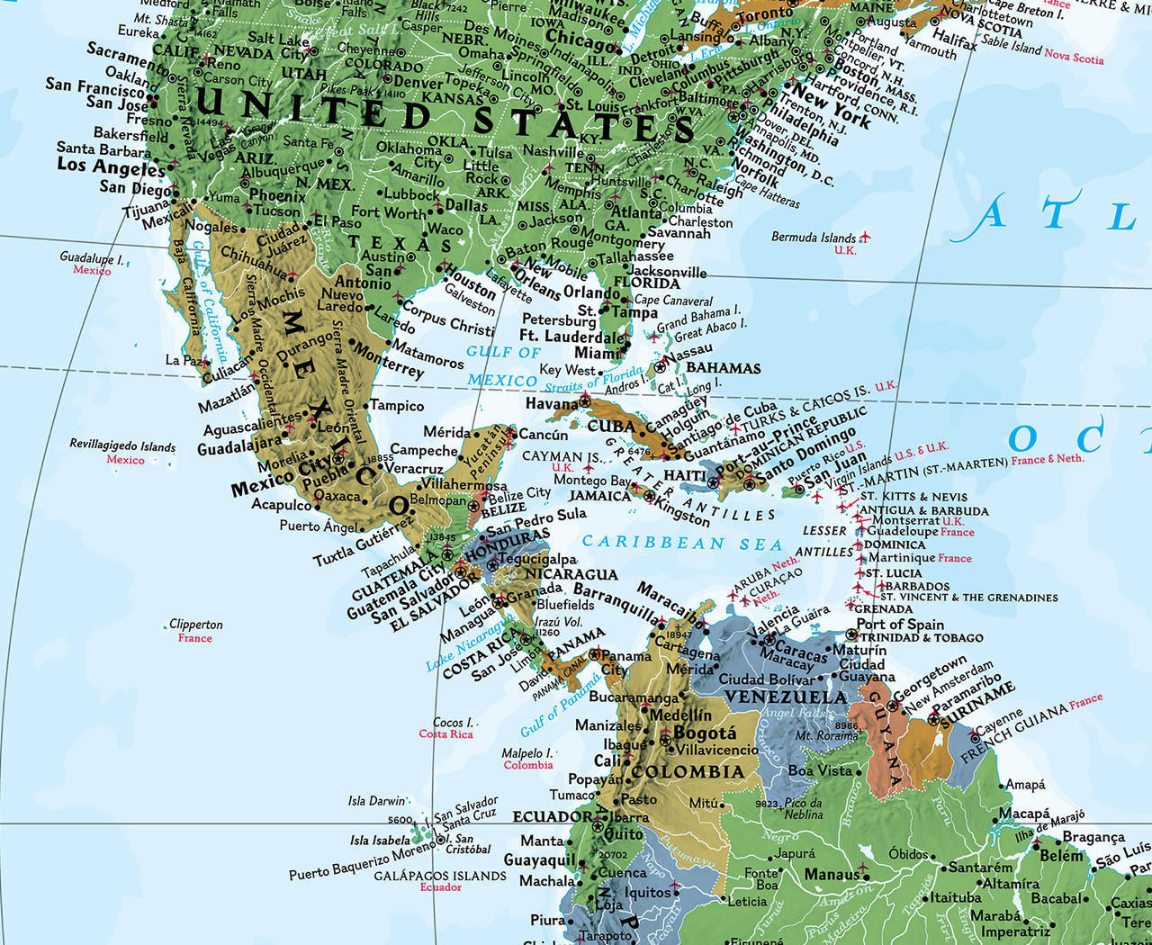 National Geographic World Explorer Map Mural | World Maps Online