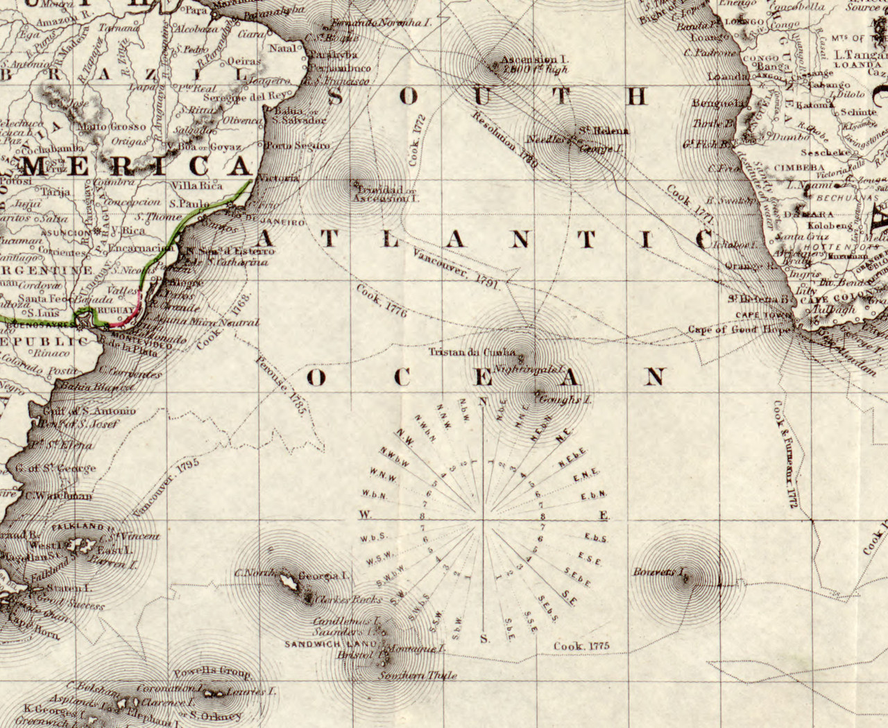 Historical Map of the World Telegraph Lines - 1871 | World Maps Online