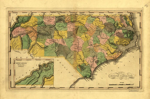 Historic Map - North Carolina - 1814 | World Maps Online
