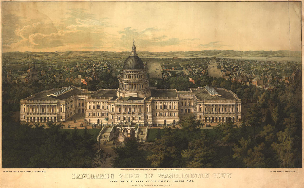 Historic Map - Washington, DC - 1857 | World Maps Online