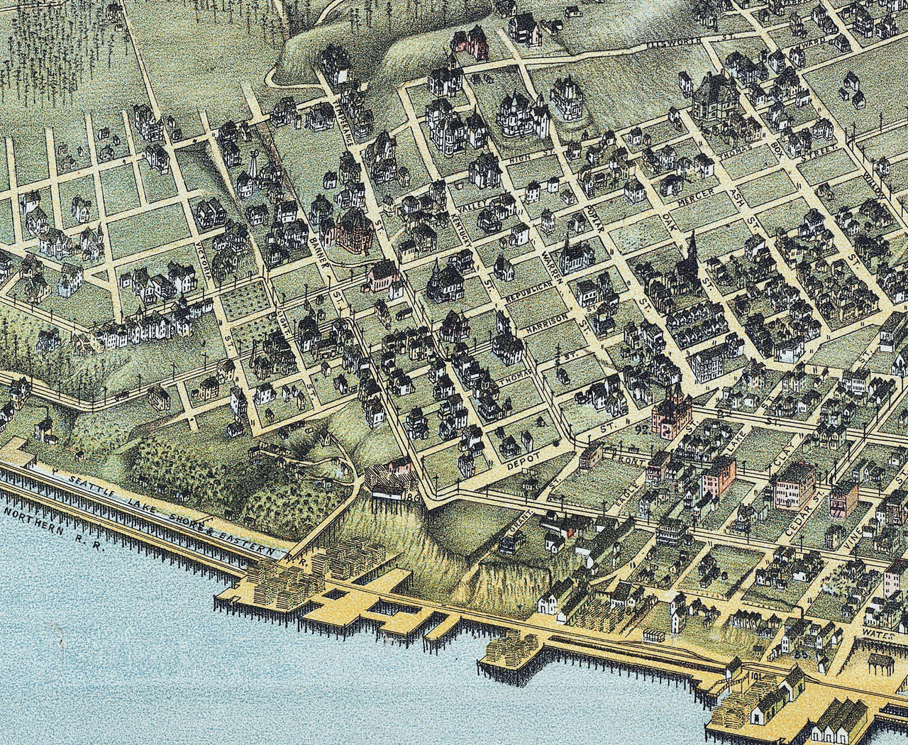 Historic Map - Seattle, WA - 1891 | World Maps Online