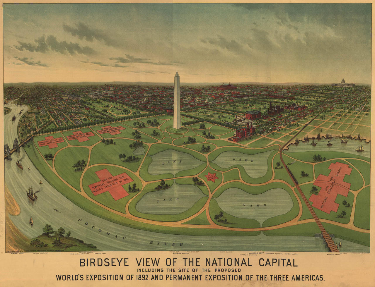 Historic Map - Washington, DC - 1888 | World Maps Online