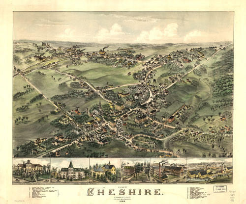 Historic Map - Cheshire, CT - 1882 | World Maps Online