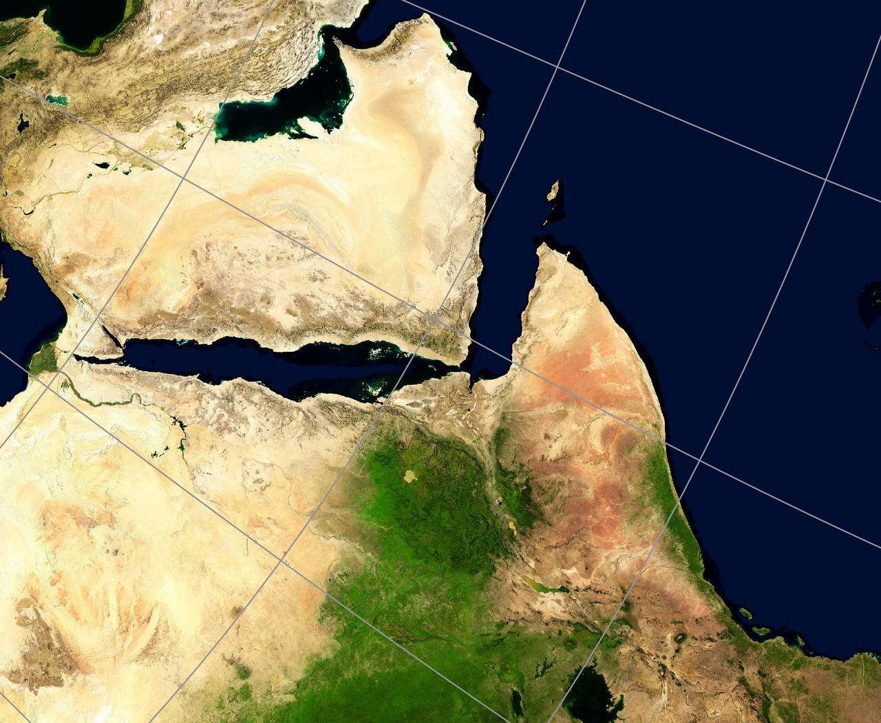 World Physical Satellite Image Map - Oblique Mercator Projection ...