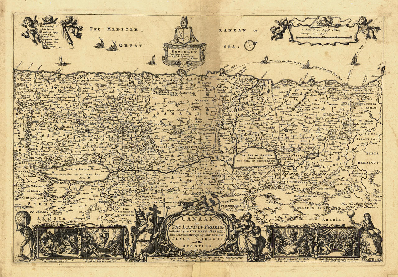 Historic Map - Palestine - 1700 | World Maps Online