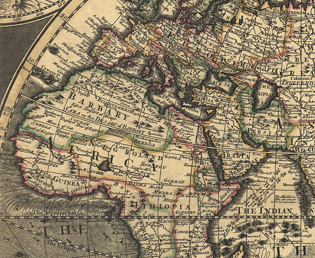 Historic Map - World - 1702 - William Godson | World Maps Online