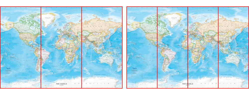 1-World Text Map Mural - White on Black | World Maps Online