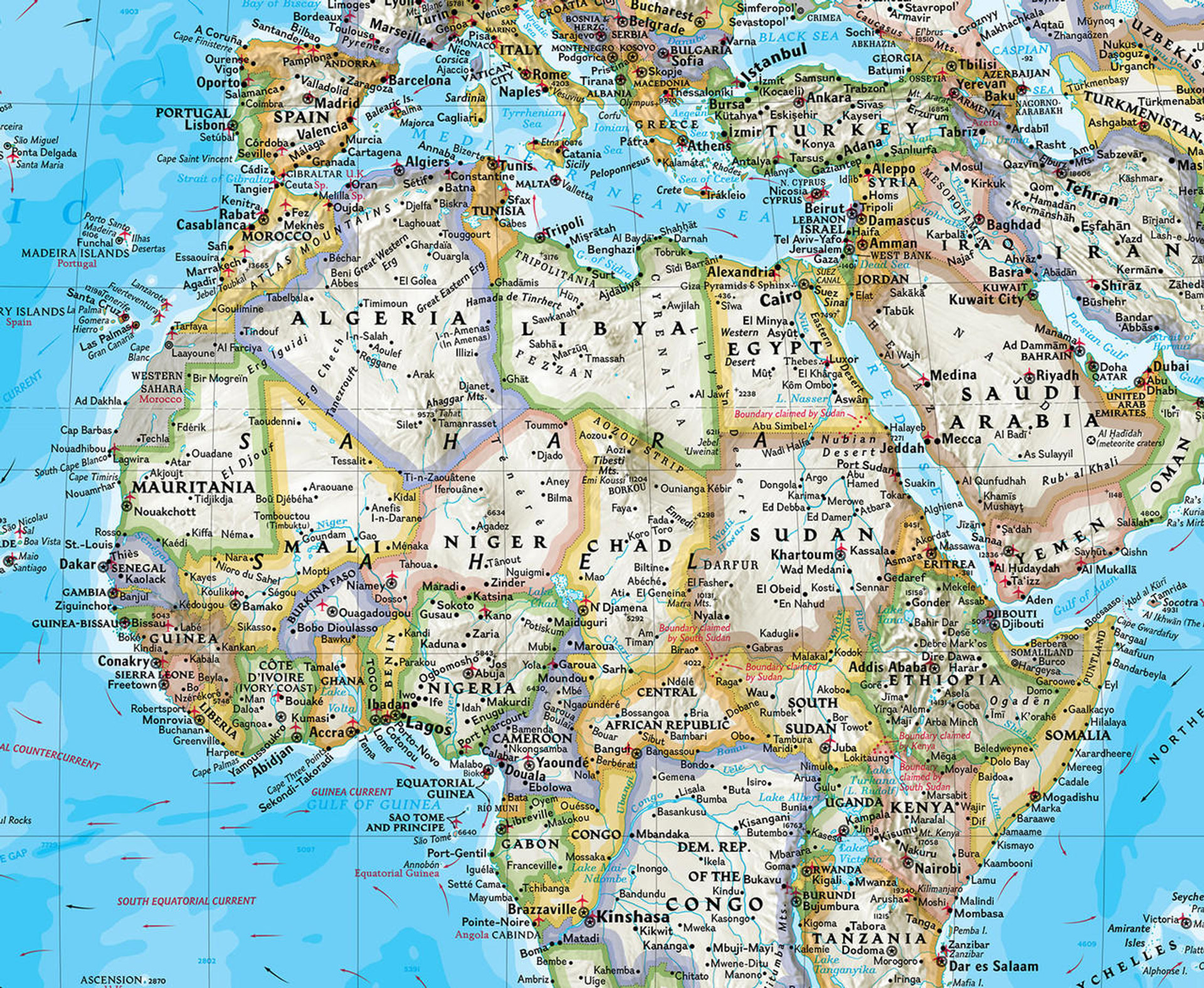National Geographic World Classic Political Wall Map | World Maps Online National Geographic World Classic Political Wall Map | World Maps Online