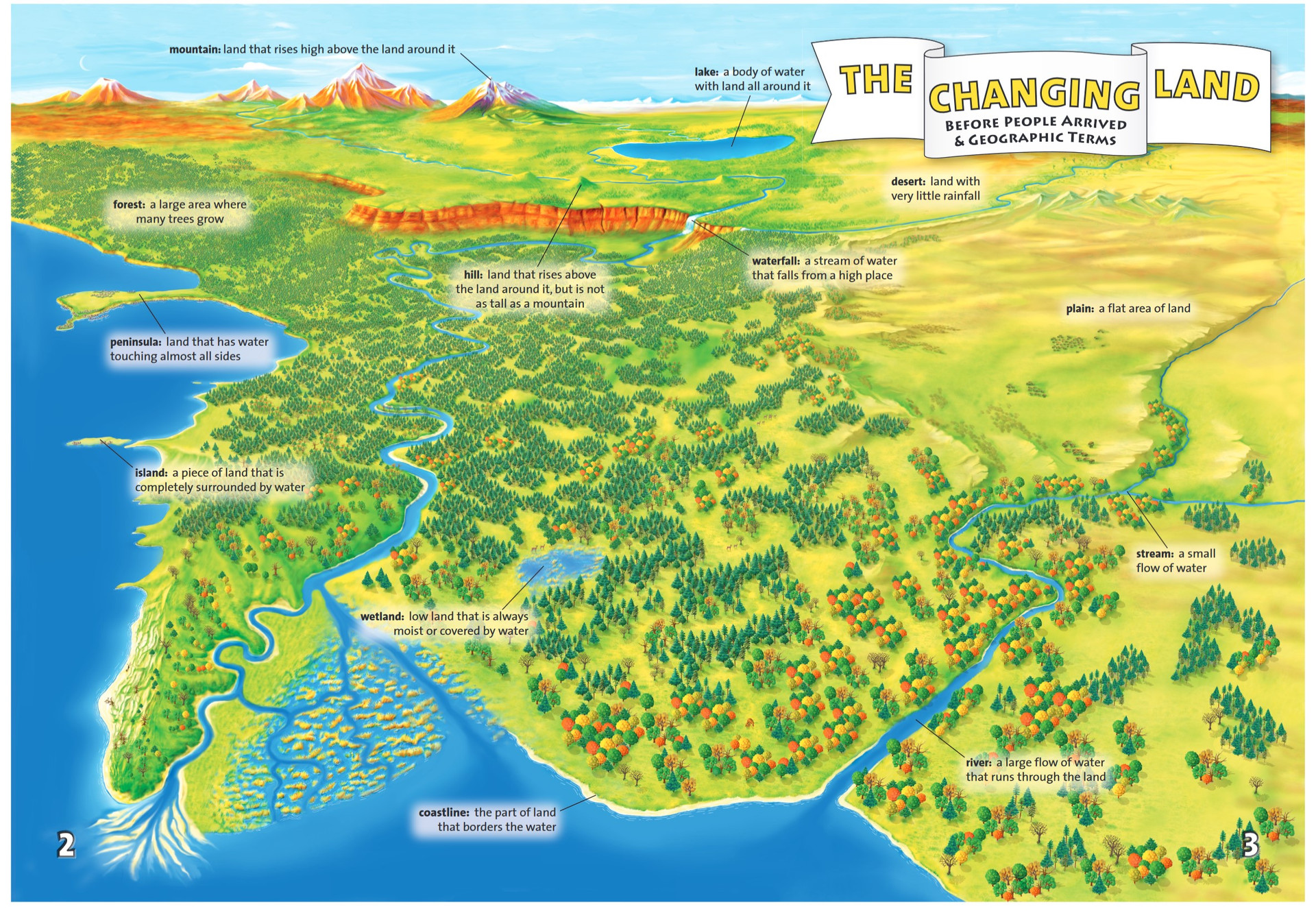Elementary School Digital Interactive Classroom Map Collection School