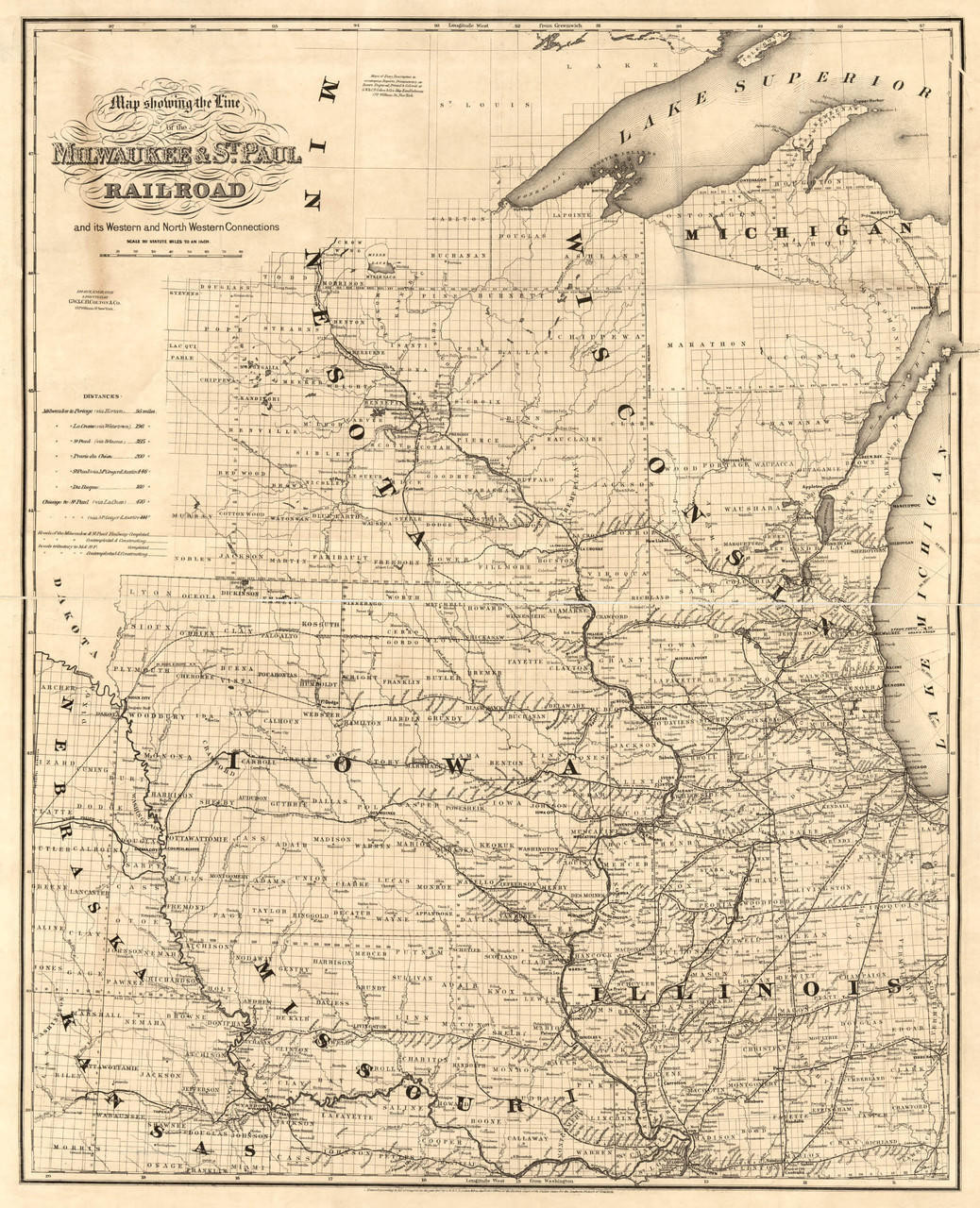 Historic Railroad Map of Alabama - 1865 | World Maps Online
