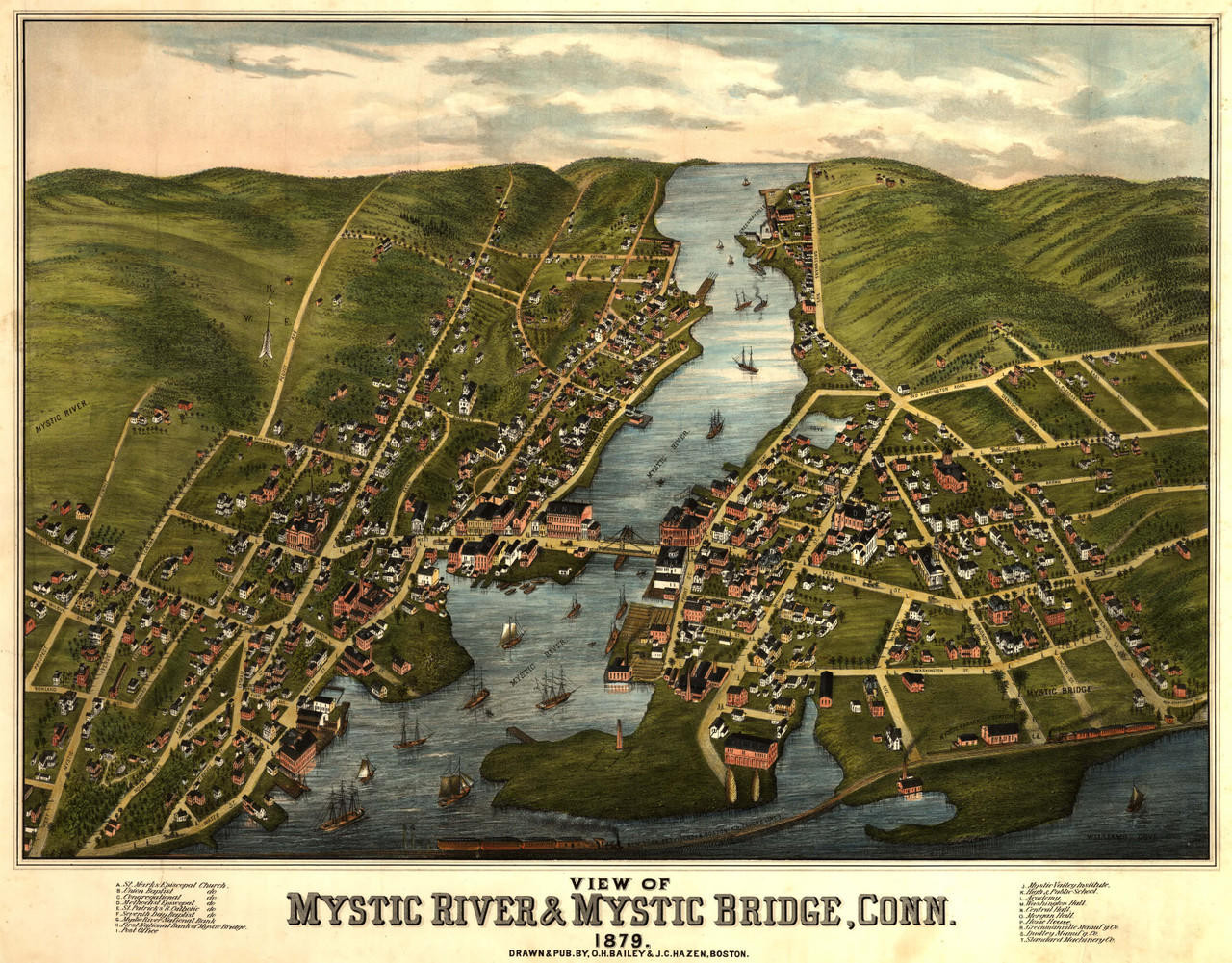 Historic Map - Essex, Centerbrook & Ivoryton, CT - 1881 | World Maps Online