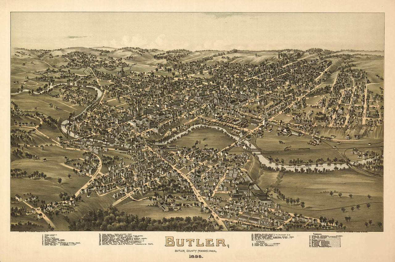 Historic Map - Ford City, PA - 1896 | World Maps Online
