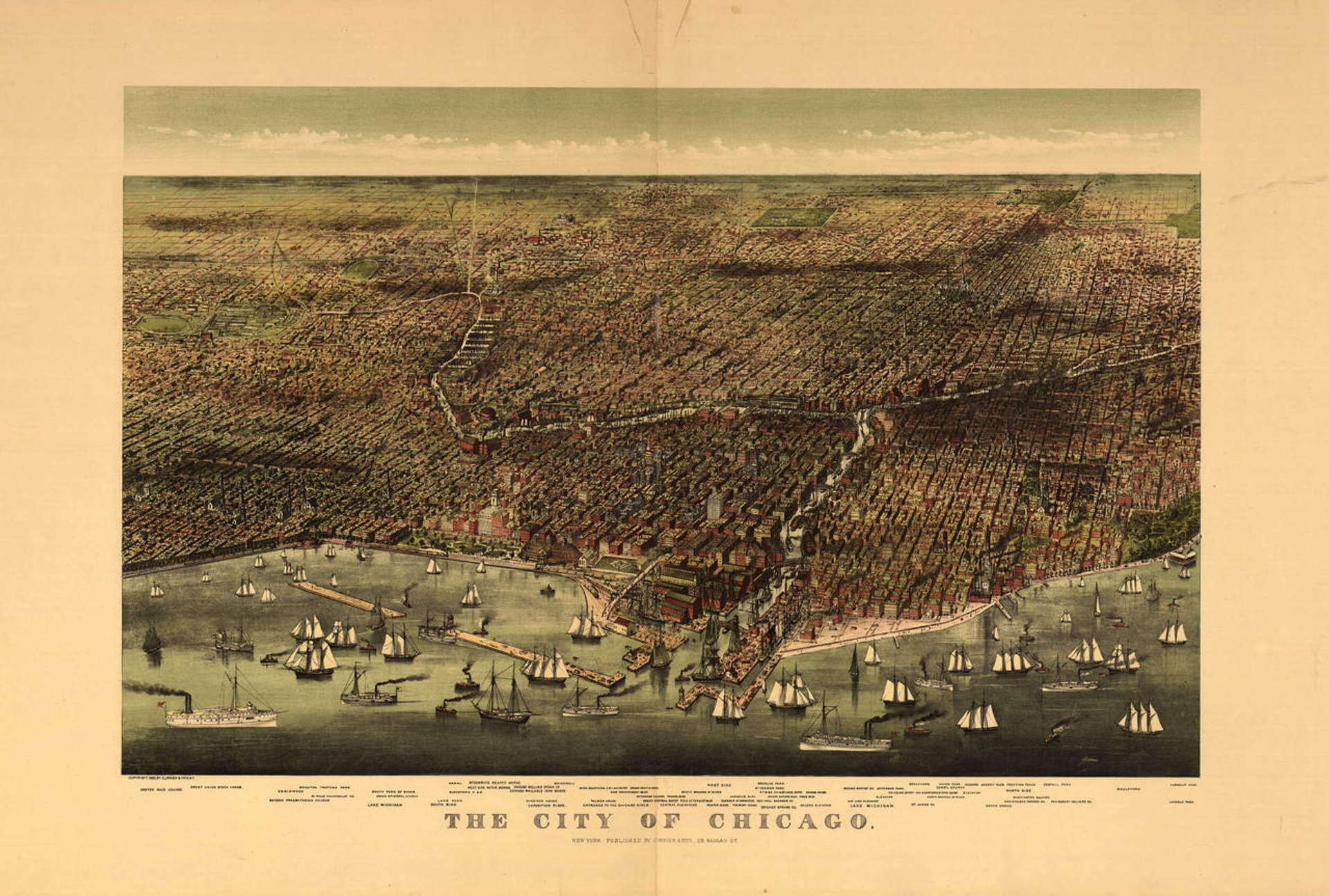 Historic Map - Chicago, IL 1870's | World Maps Online