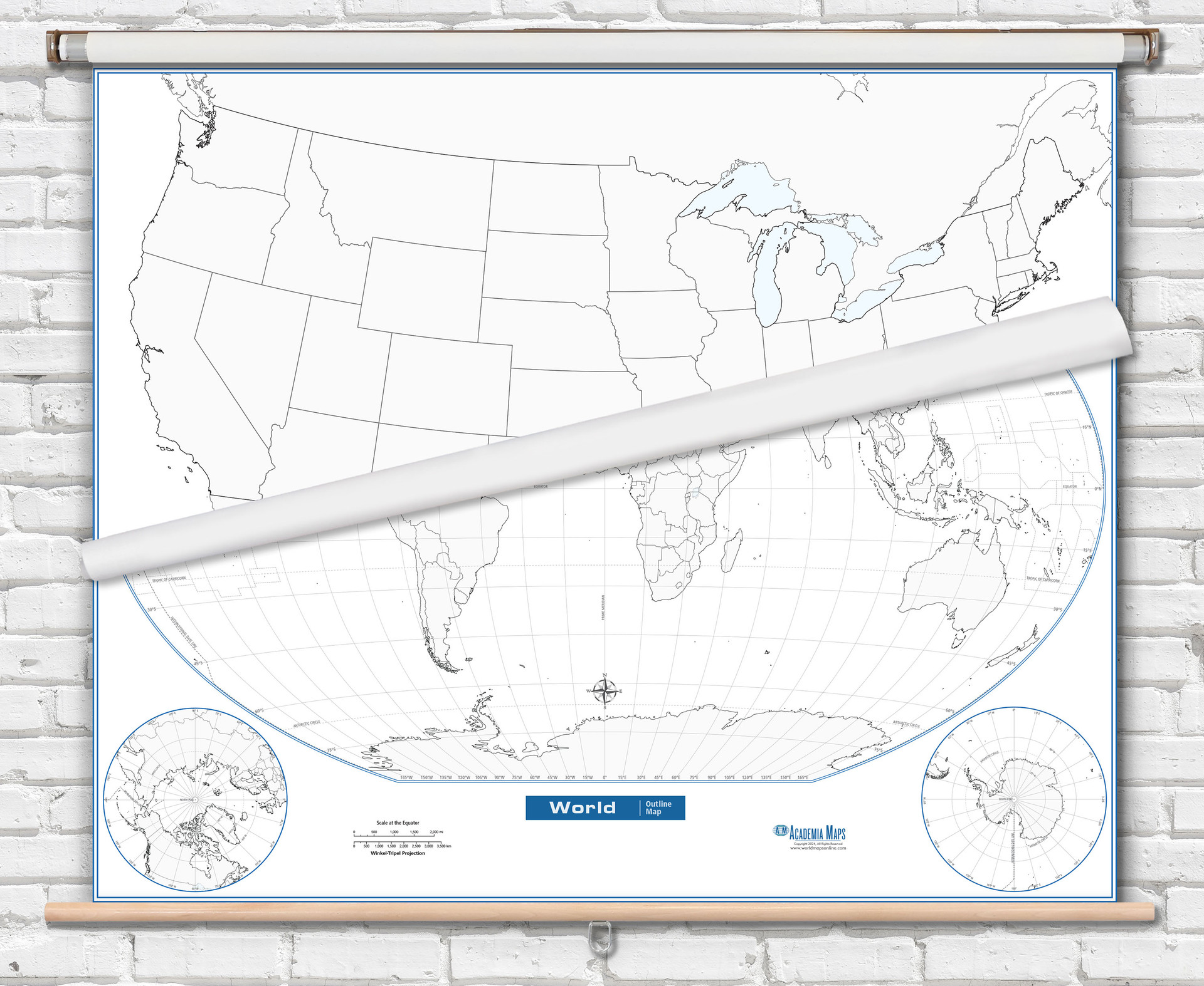 US & World Spring Roller Combo Maps