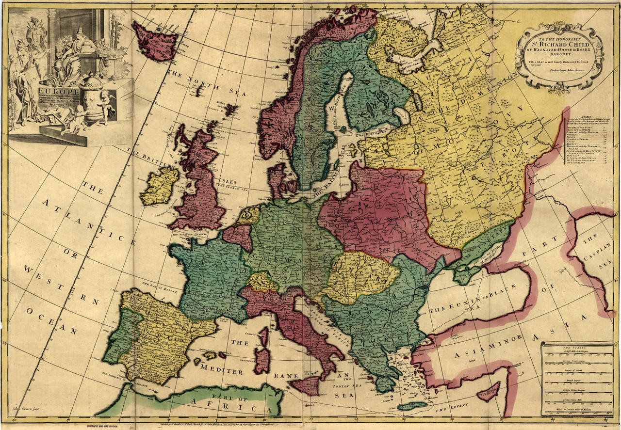 Historic Map - Europe - 1700's | World Maps Online
