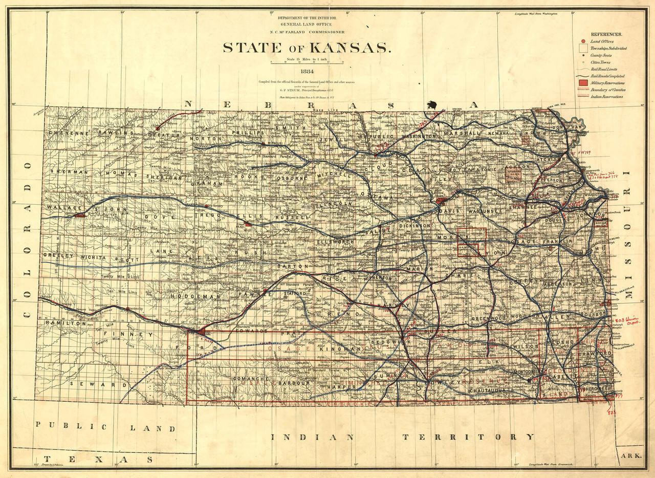 Historical Maps of Kansas | World Maps Online