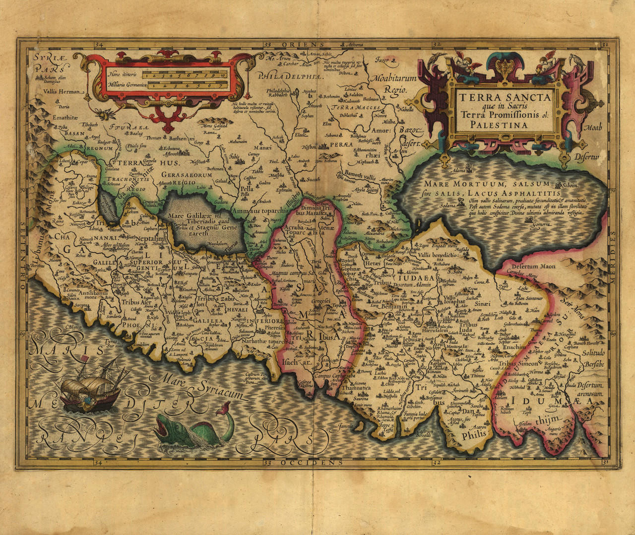 Historic Map - Palestine - 1700 | World Maps Online
