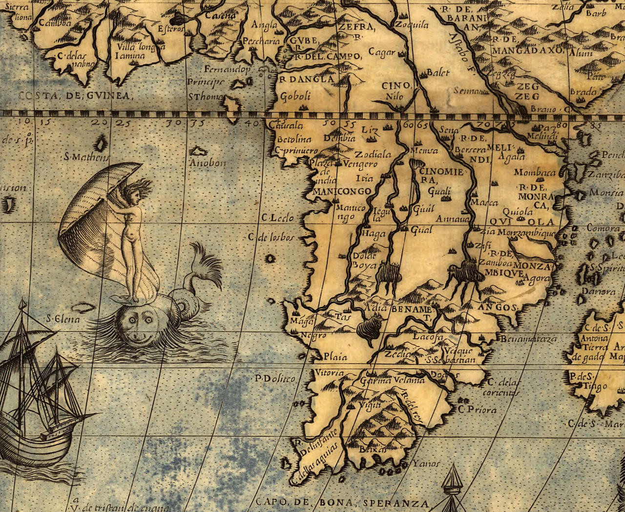 Historic Old World Map - Ancient World - 1565 | World Maps Online