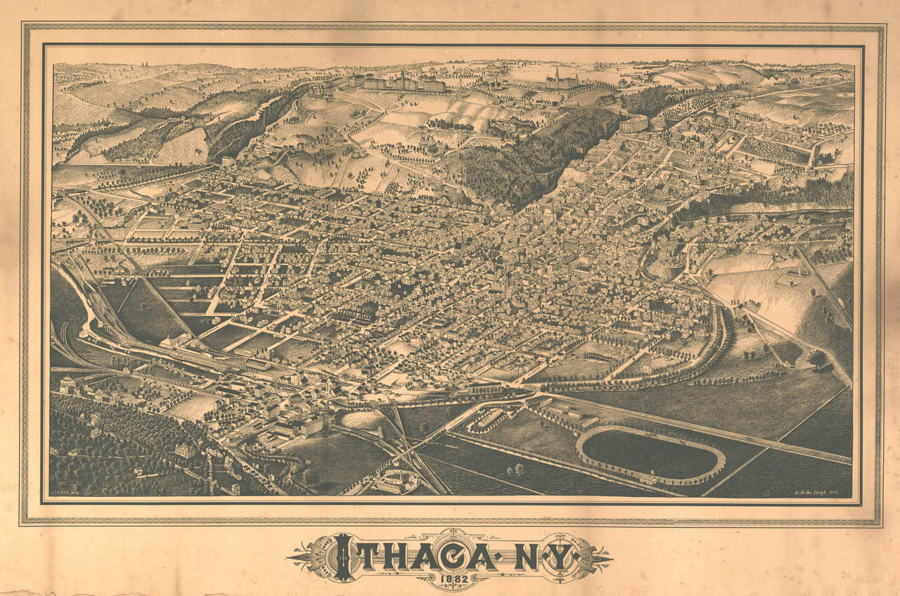 Historic Map - Binghamton, NY - 1882 | World Maps Online