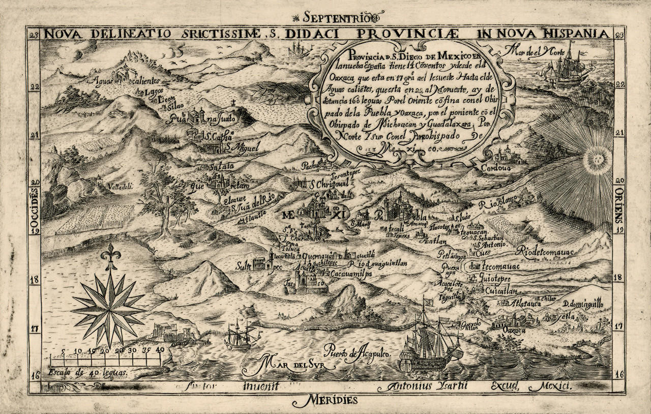 Historical Map of Mexico - 1500's | World Maps Online